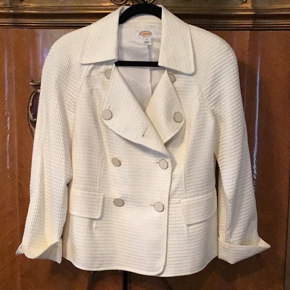 Talbots | Jackets & Coats | Talbots Winter White Doublebreasted Jacket ...
